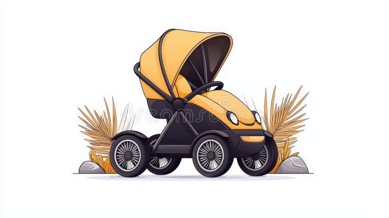 Stylish Yellow Stroller with Sleek Design and Modern Features in ...