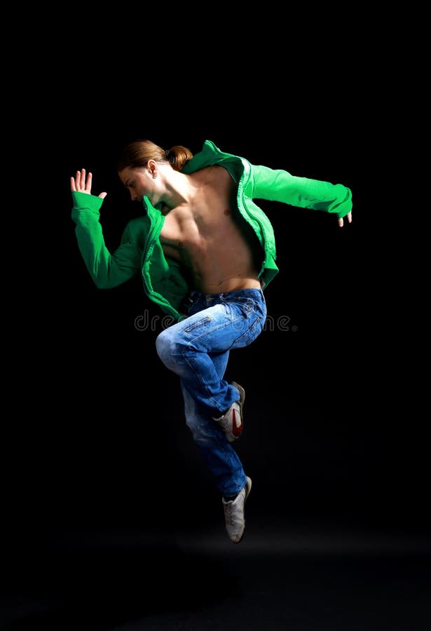 Stylish and Young Modern Style Dancer Stock Image - Image of leap ...