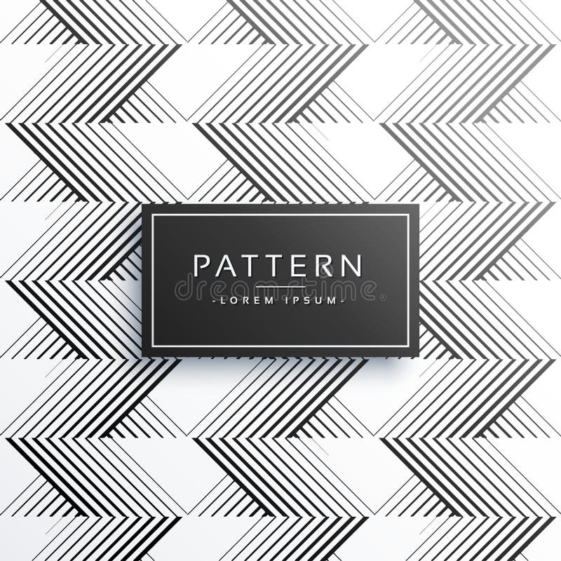 Stylish Zigzag Lines Pattern Background Stock Vector - Illustration of ...