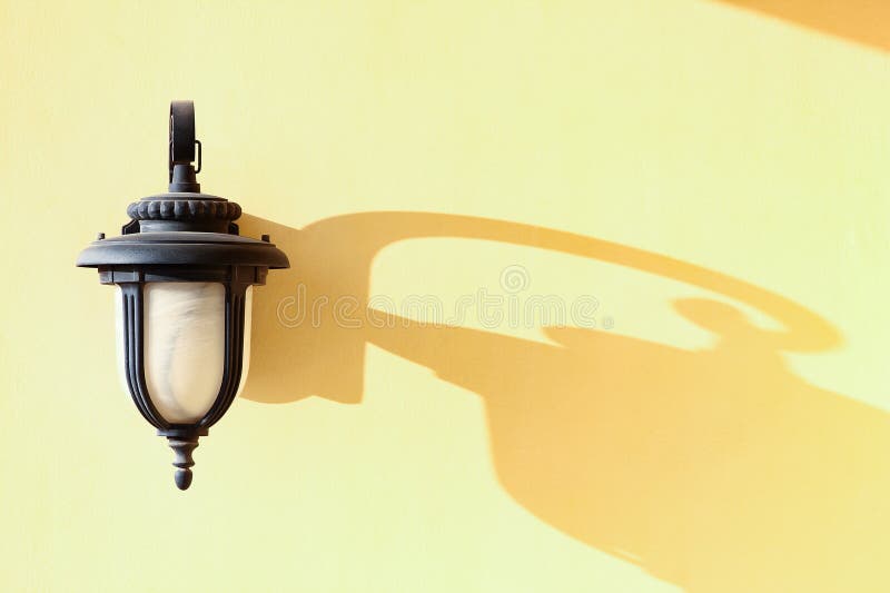 Stylishly Beautiful Lamp Lamp with Shadow on Background Stock Image ...