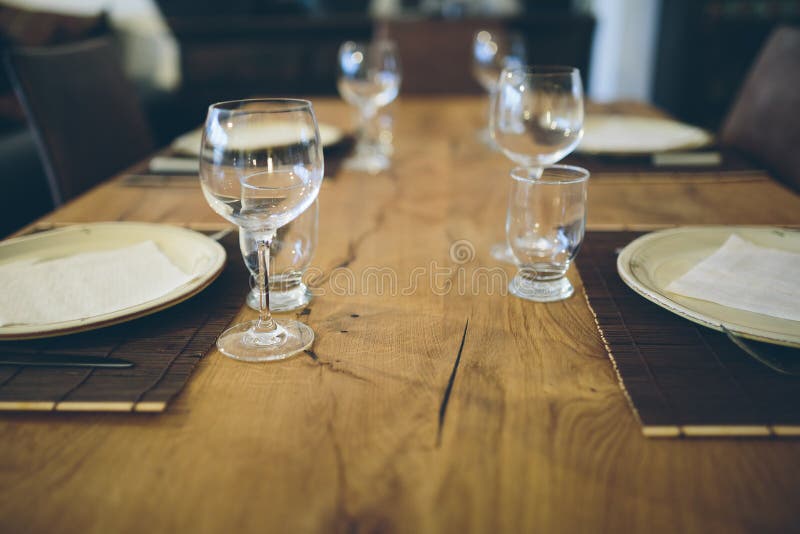 Stylishly Dressed Dinner Table Stock Image - Image of dish, decoration ...