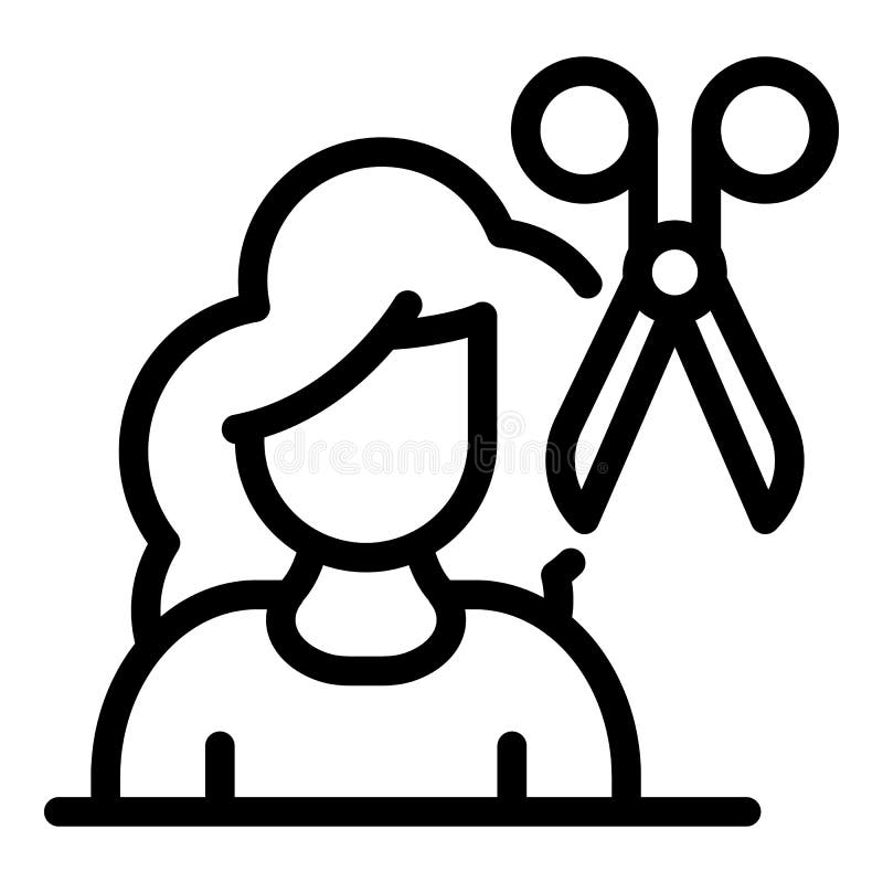 Stylist Beauty Icon, Outline Style Stock Vector - Illustration of ...