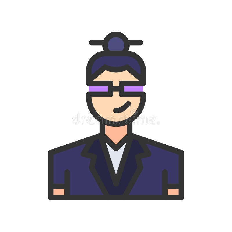 Stylist Male Icon Image. stock vector. Illustration of line - 287228596