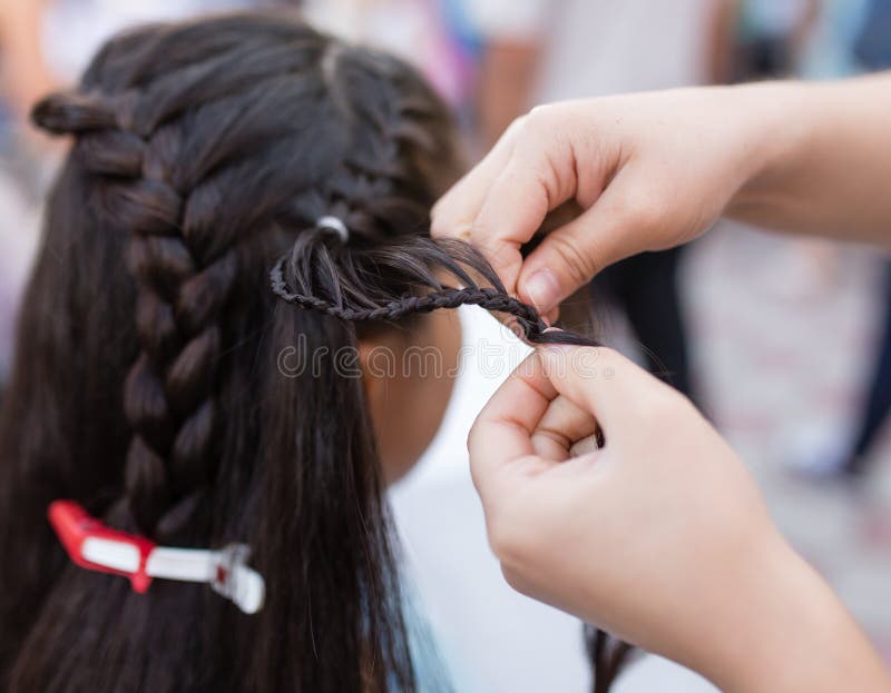 Weaving braids stock image. Image of equipment, comb - 101326811