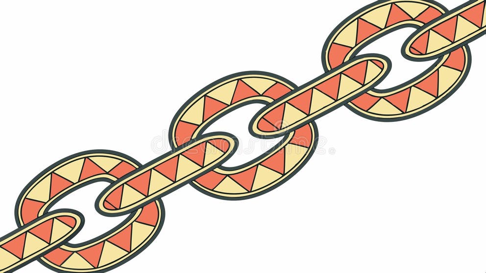 Stylized Abstract Chain Pattern. Modern Link Vector Design, Vector ...