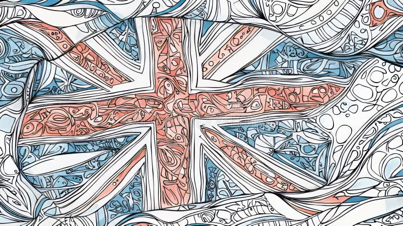 A Stylized, Abstract Interpretation of the Union Jack Flag, with ...
