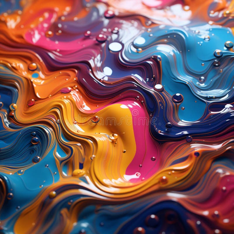 Stylized Abstract Liquid Wallpaper Image Stock Illustration ...