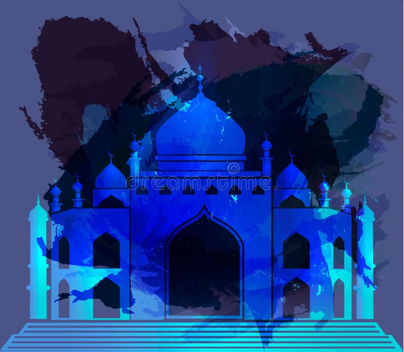 Stylized Abstract Mosque, a Template for the Design of Muslim Holidays ...