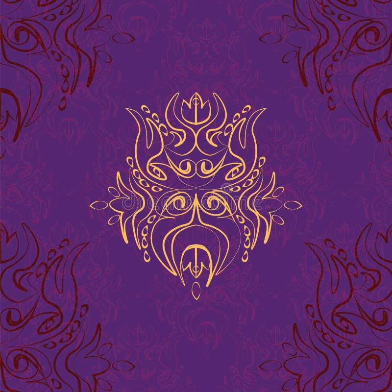 Stylized abstract pattern stock vector. Illustration of antique - 71035014