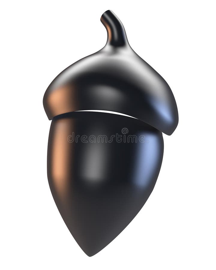 Stylized acorn stock illustration. Illustration of glossy - 29608556