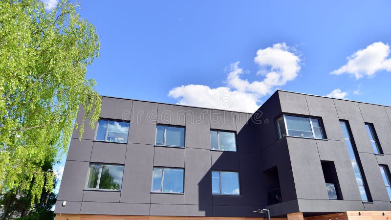 Office Building with Modern Corporate Architecture. Stock Photo - Image ...