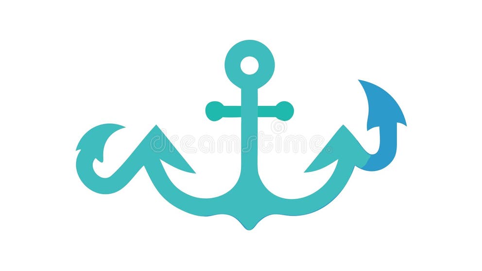 Stylized Anchor, Versatile for Marine Themes or Stability, Vector ...