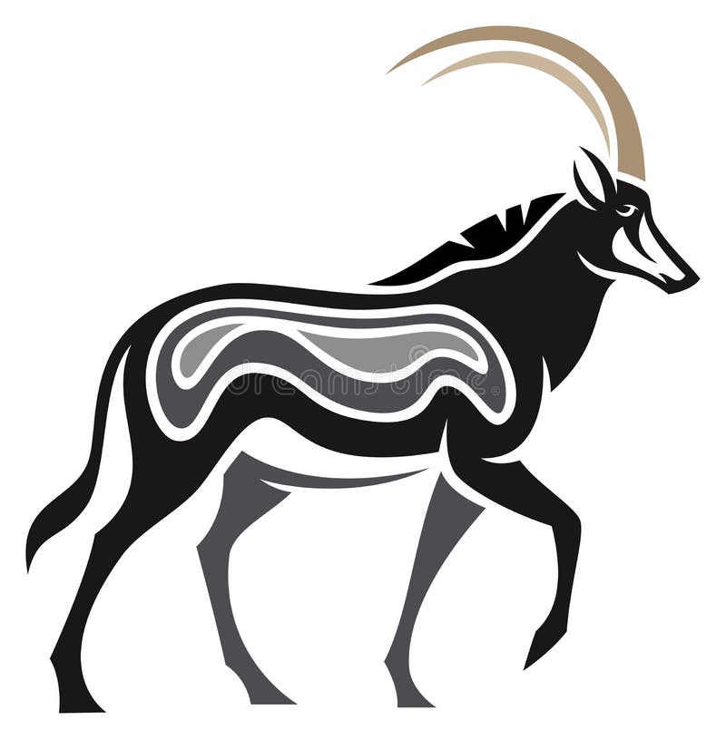 Sable Antelope Stock Illustrations – 60 Sable Antelope Stock ...