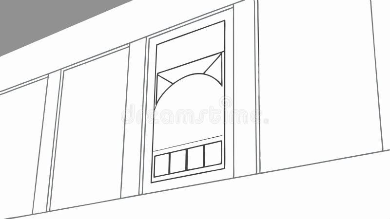 Stylized Architectural Window or Archway, Vector Design Generative AI ...
