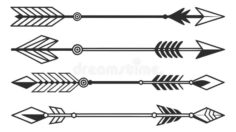 Stylized Arrows Set, Directional Design, Vector Design Generative AI ...