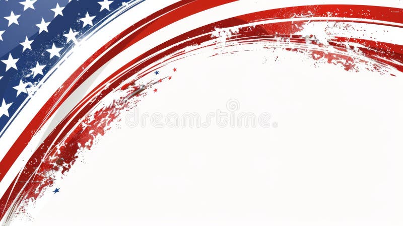 A Stylized Artistic Swirl of the American Flag S Elements, Embodying a ...
