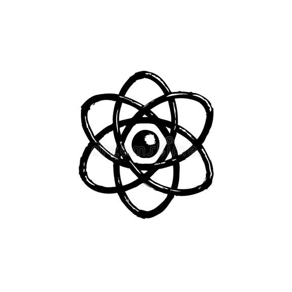 Stylized Atom Symbol: Artistic Rendering of a Fundamental Particle ...