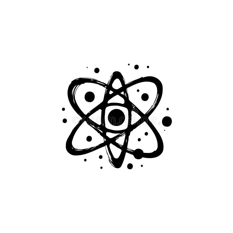 Stylized Atomic Structure Illustration Depicting Scientific Concept for ...