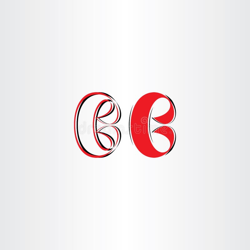 Stylized B Letter Logo Red Vector B Icon Stock Vector - Illustration of ...
