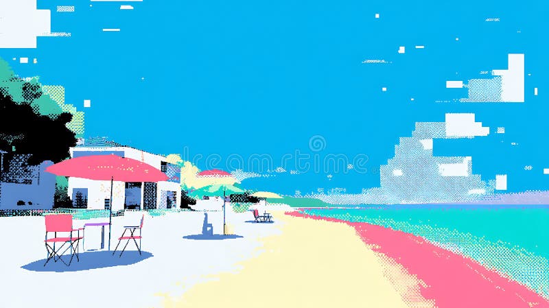 Bright Beach Colors Stock Illustrations – 32,583 Bright Beach Colors ...