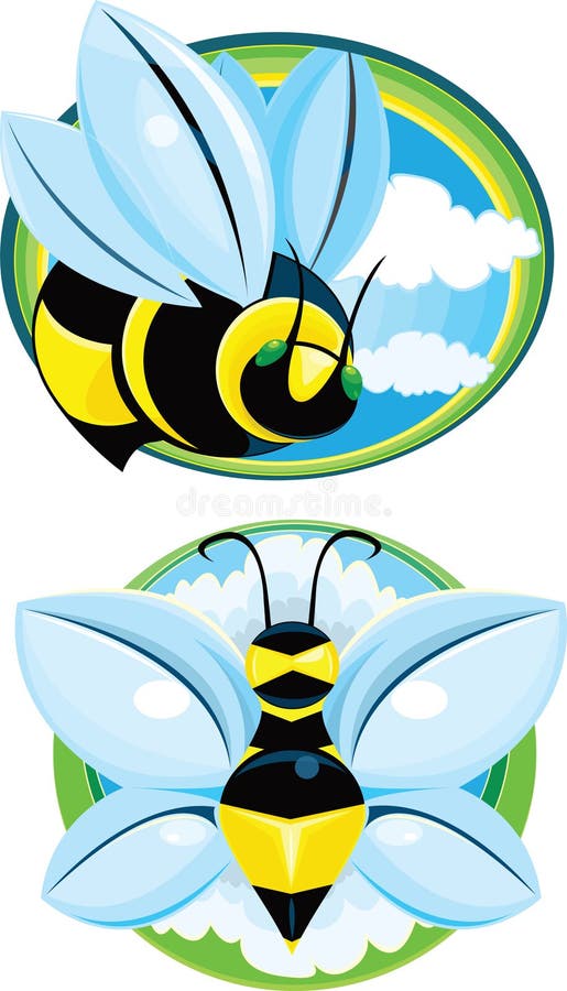 Stylized Bees Stock Illustrations – 299 Stylized Bees Stock ...