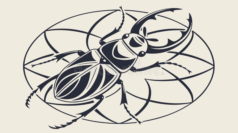 Stylized Beetle Bug Vector Art, Detailed Insect Illustration, Vector ...