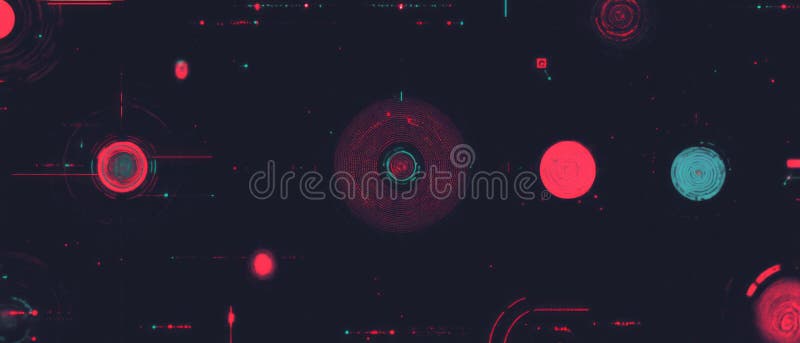 Stylized Biometric Scanner Designs Illustrating Advanced Identity ...