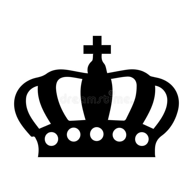 Crown Collection - Stylized Black Crown Silhouette Collection Crown ...