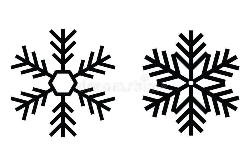Snowflake Badge Winter Chill Symbol Logo Stock Illustration ...