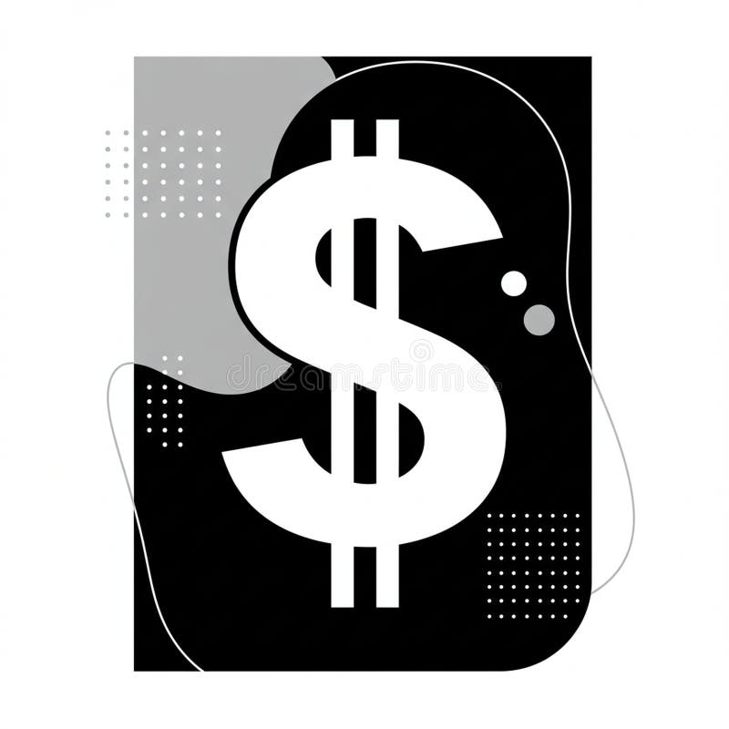 Dollar Sign Black White Abstract Stock Illustrations – 5,388 Dollar ...