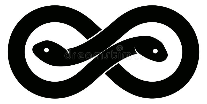 Ouroboros Infinity Symbol Black Stock Illustrations – 228 Ouroboros ...