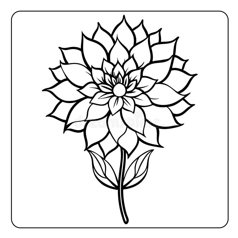 Abstract Floral Vector Illustration Features a Pink Lotus Blossom with ...