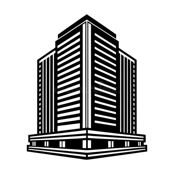 Modern Office Building Vector Graphic Stock Vector - Illustration of ...