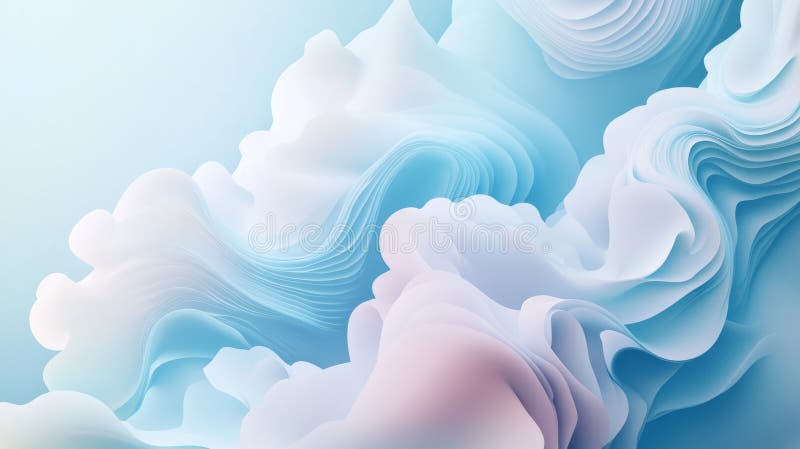 Stylized Blue Clouds on a Tech-inspired Background Embody the Concept ...