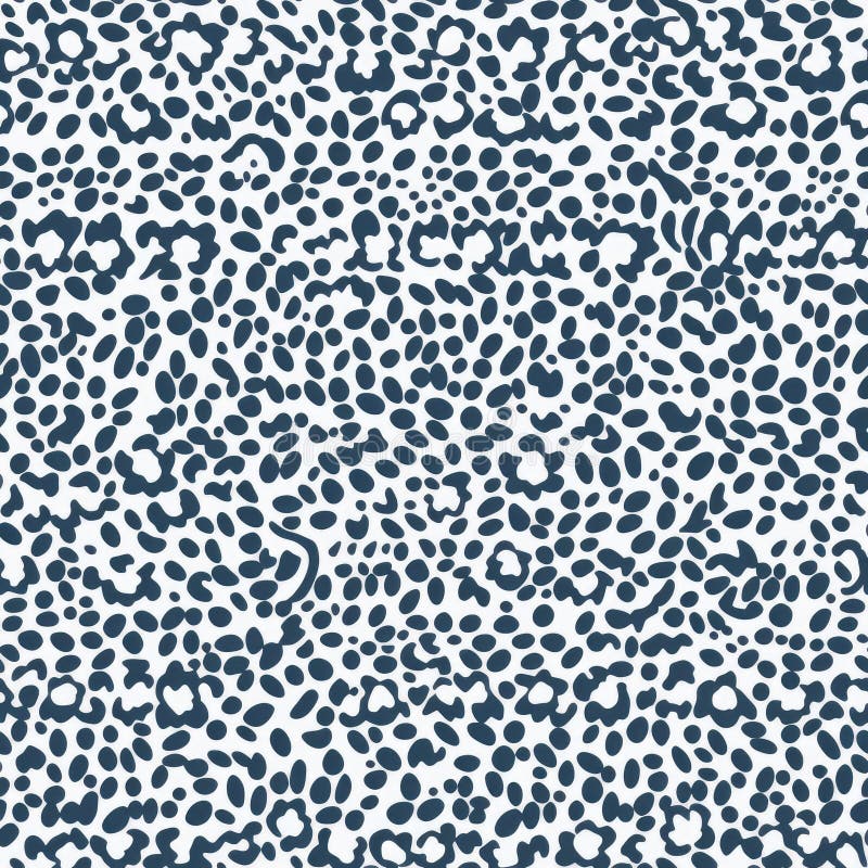 Stylized Blue Leopard Print. Stylized Interpretation of Leopard Print ...