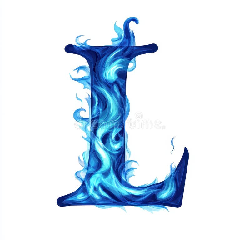 Blue Flame Letter Stock Illustrations – 2,082 Blue Flame Letter Stock ...
