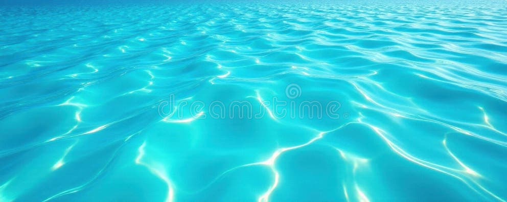 Stylized Blue Sea Water Ripple Effect, Perfect Summer Beach Backdrop ...