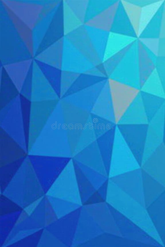 Stylized Blue Triangular Pattern, Abstract Low Poly Texture , Polygonal ...