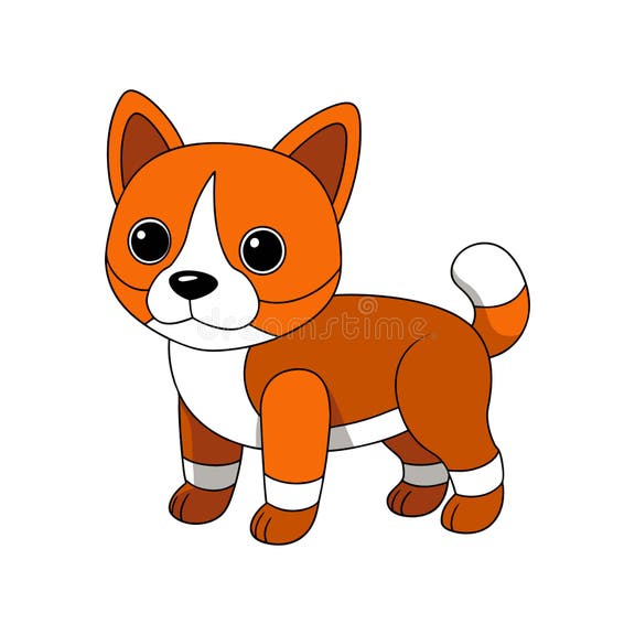 Stylized Boxer Dog for Creative Coloring Stock Illustration ...