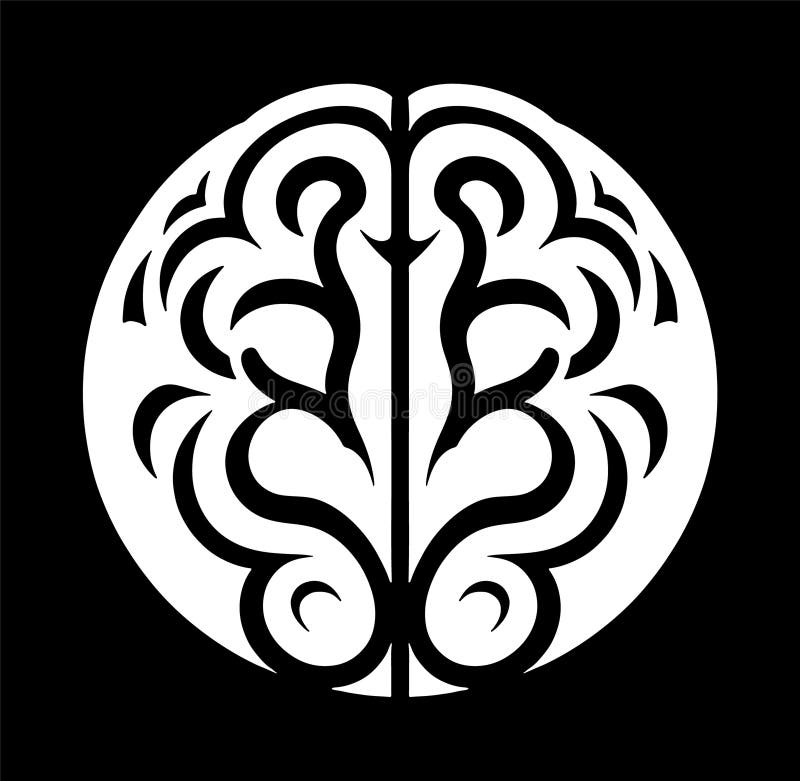 Vector, Bold Brain Icon for Science and Tech Themes. Stock Illustration ...