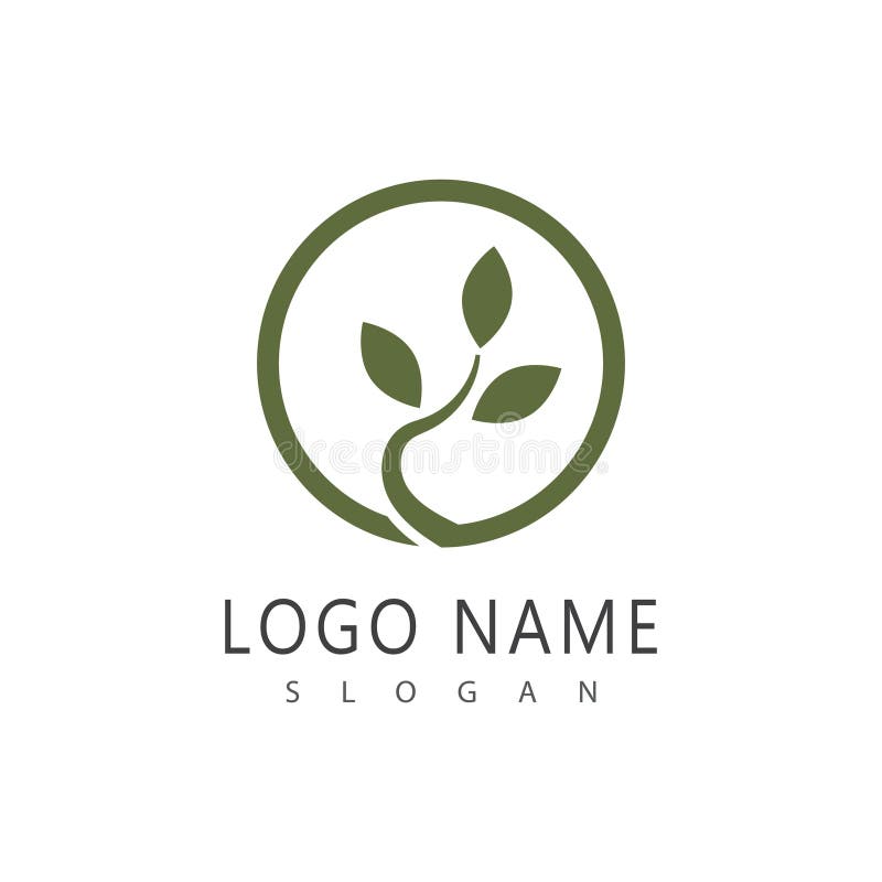 Stylized Branch Logo Vector and Symbol Stock Illustration ...