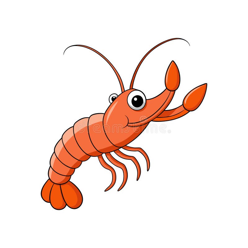 Stylized Brine Shrimp for Creative Coloring Stock Illustration ...