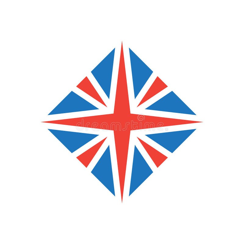 Stylized British Flag. Vector Icon or Design Element. Stock ...