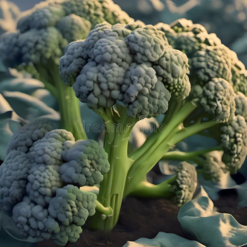 Stylized broccoli isolated stock illustration. Illustration of fantasy ...
