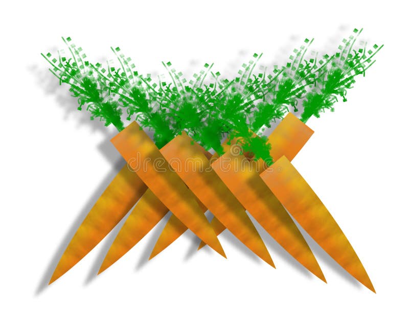 Stylized Carrots stock illustration. Illustration of stylized - 26882058