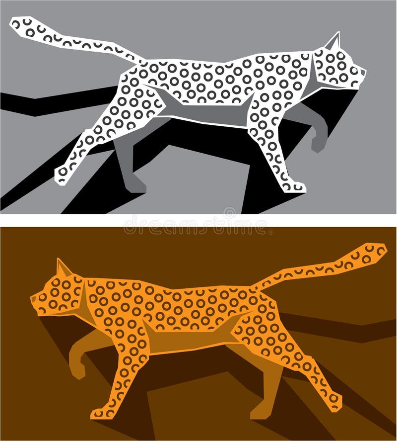 Stylized cat vector stock vector. Illustration of shadow - 67348488