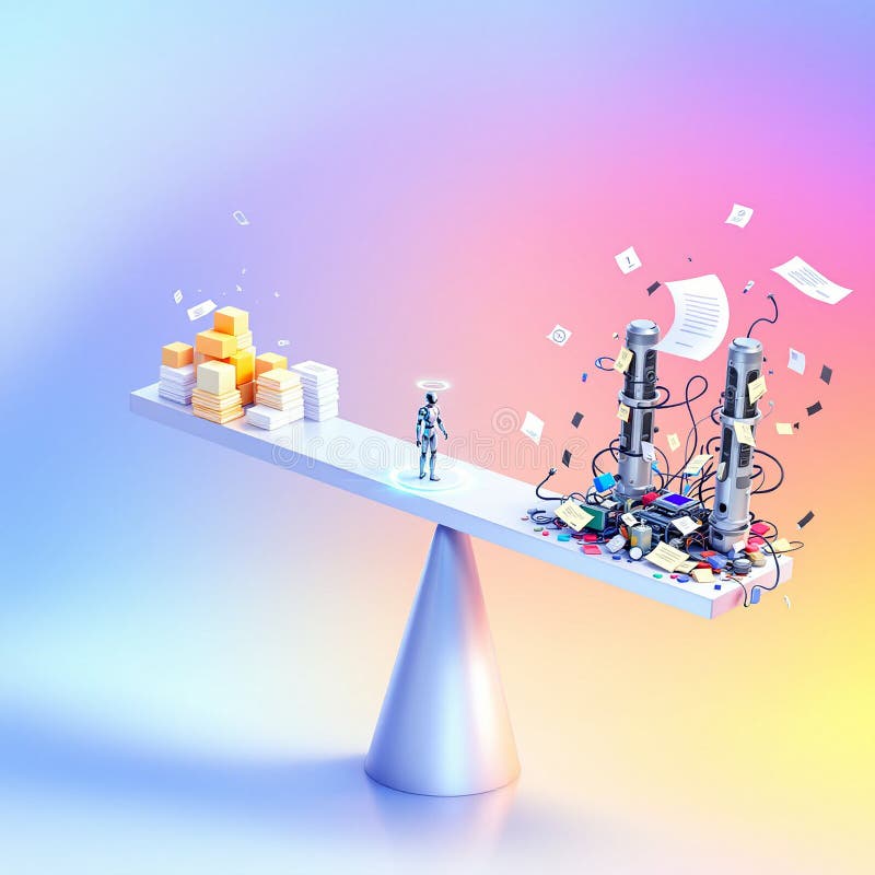 Balanced Workload Vector Illustration Stock Illustration - Illustration ...