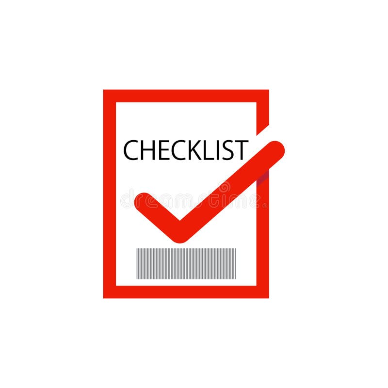 Stylized Checklist Logo Vector Symbol Design Stock Vector ...