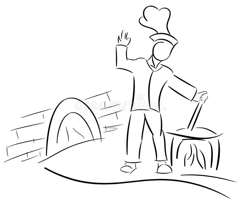 Stylized chef isolated stock vector. Illustration of plate - 50795566