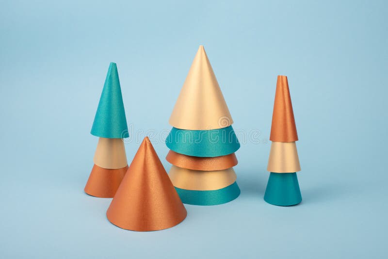 Stylized Christmas Tree. Organic Modern Christmas Decorations. Stock ...